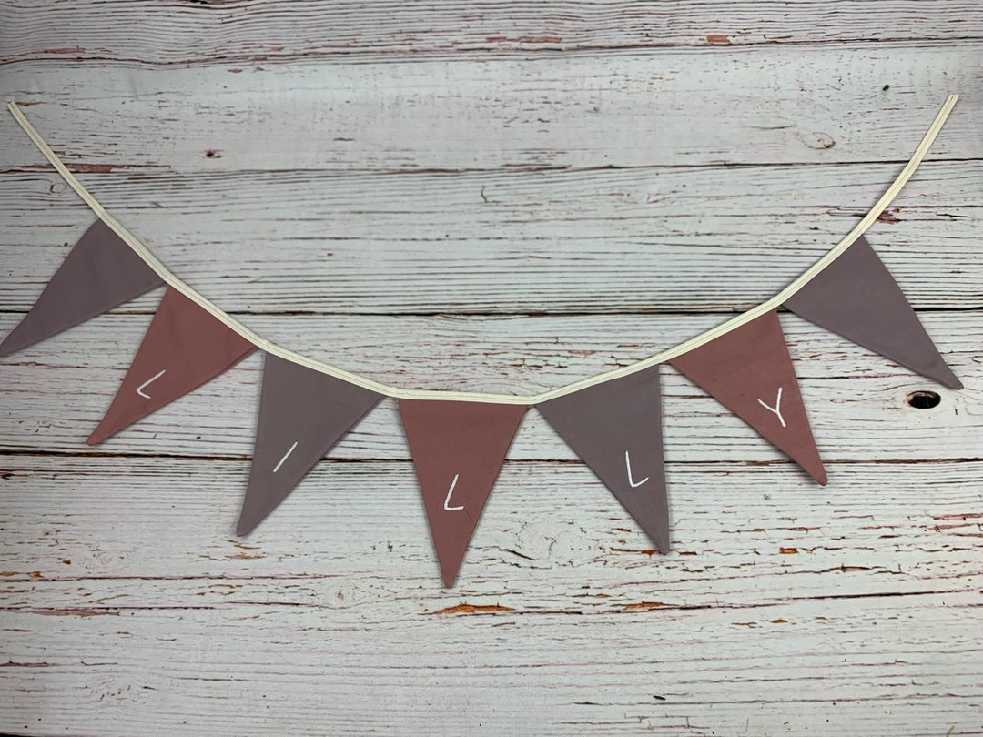 Pennant Chain With Name / Decoration Birthday / School - Etsy