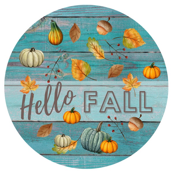 Teal Fall Decor - Etsy