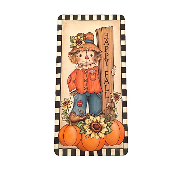 Happy Fall Scarecrow Metal Sign - Etsy