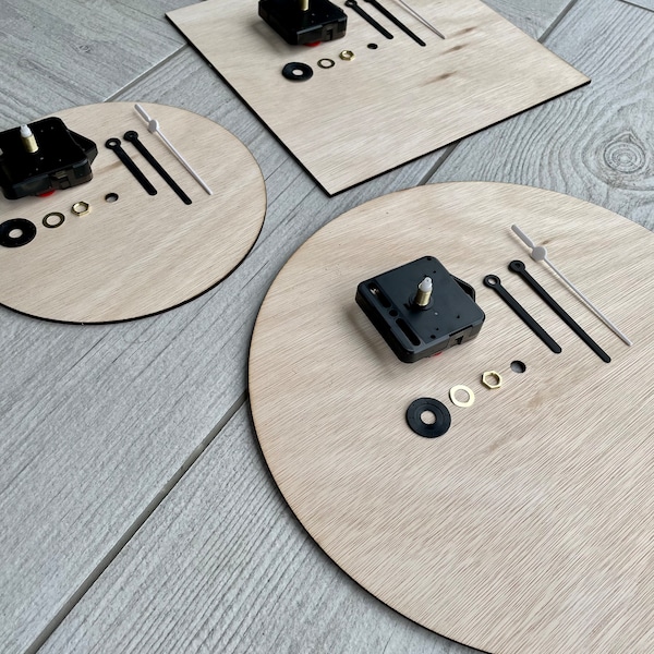 Clock Kit Blank Face - Etsy UK
