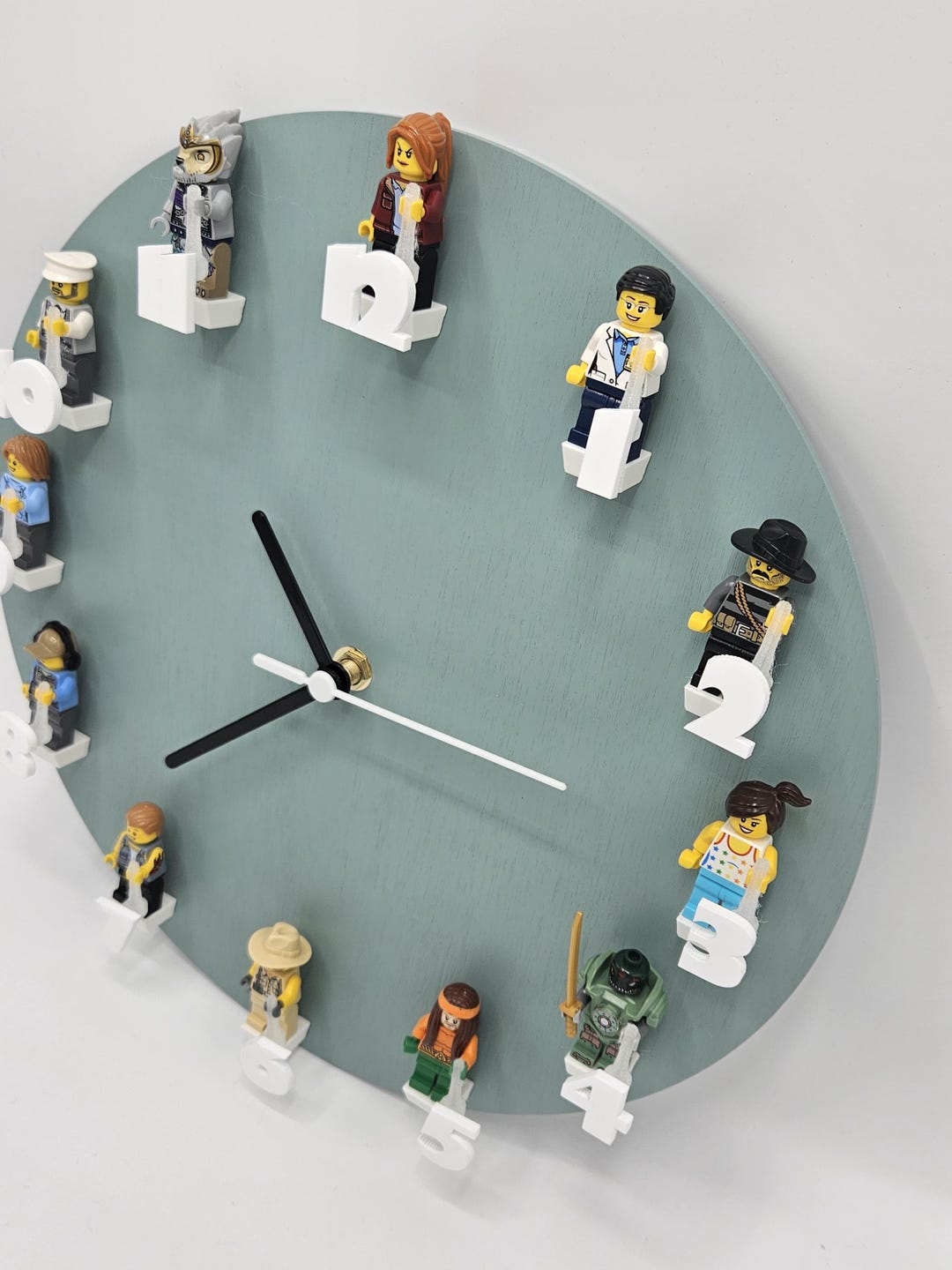 Clock for Mini Figure Characters With Green Face. - Etsy