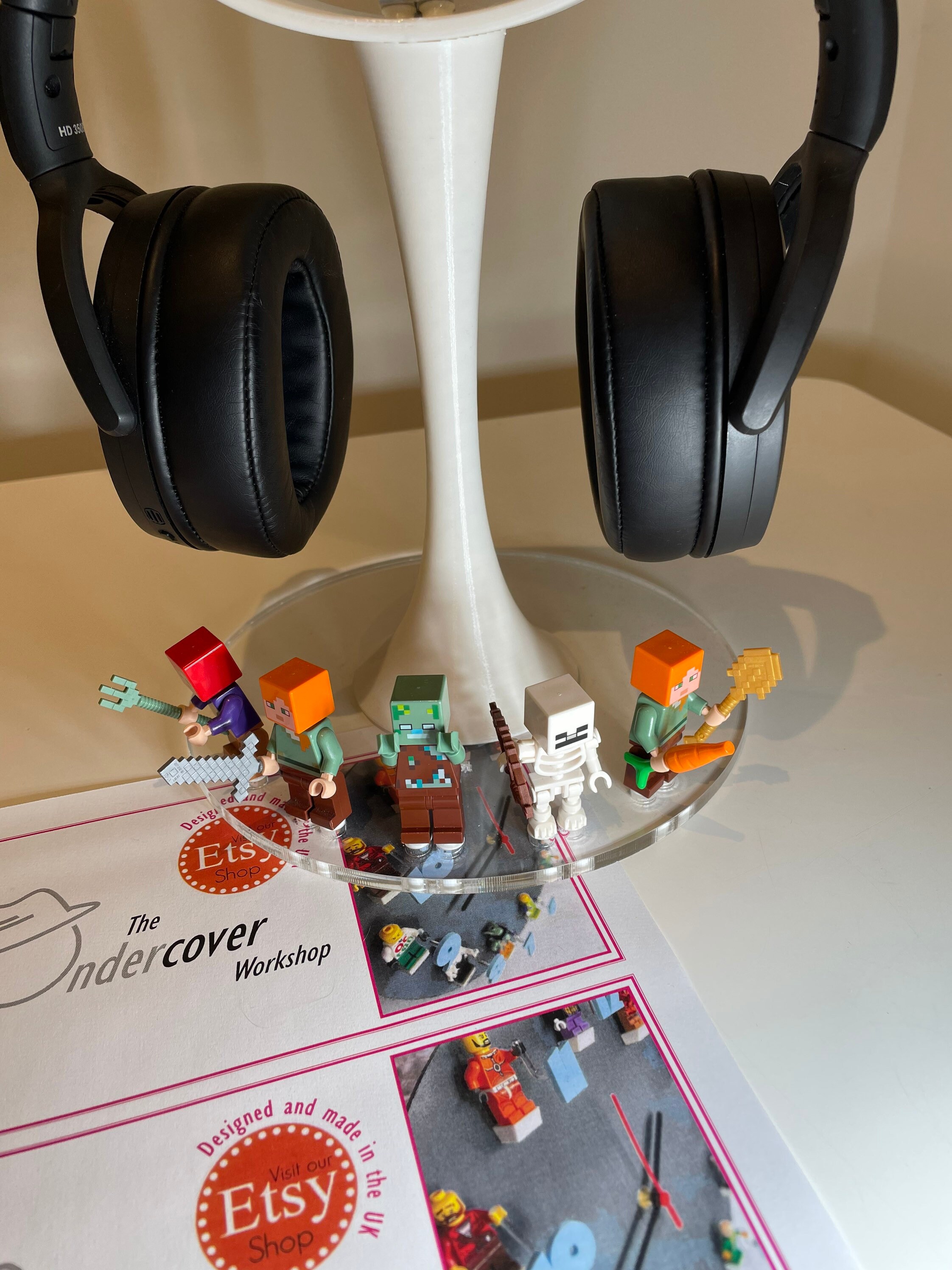 Headphone Stand for Lego Minifigures - Etsy UK