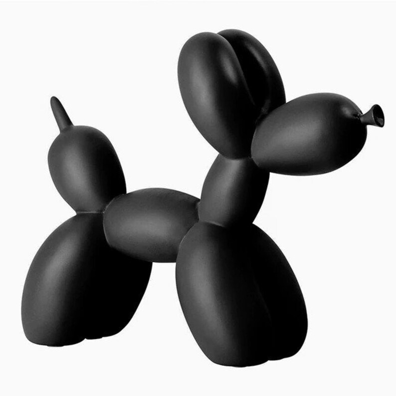Matte Balloon Dog Figurine Handmade Balloon Dog Sculpture - Etsy