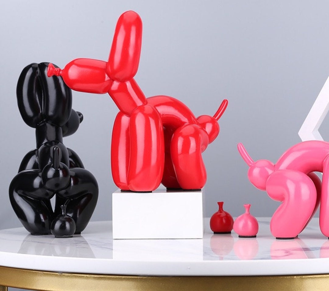 Balloon Poop Dog Figurine Handmade Poop Dog Sculpture Poop Sausage Dog ...