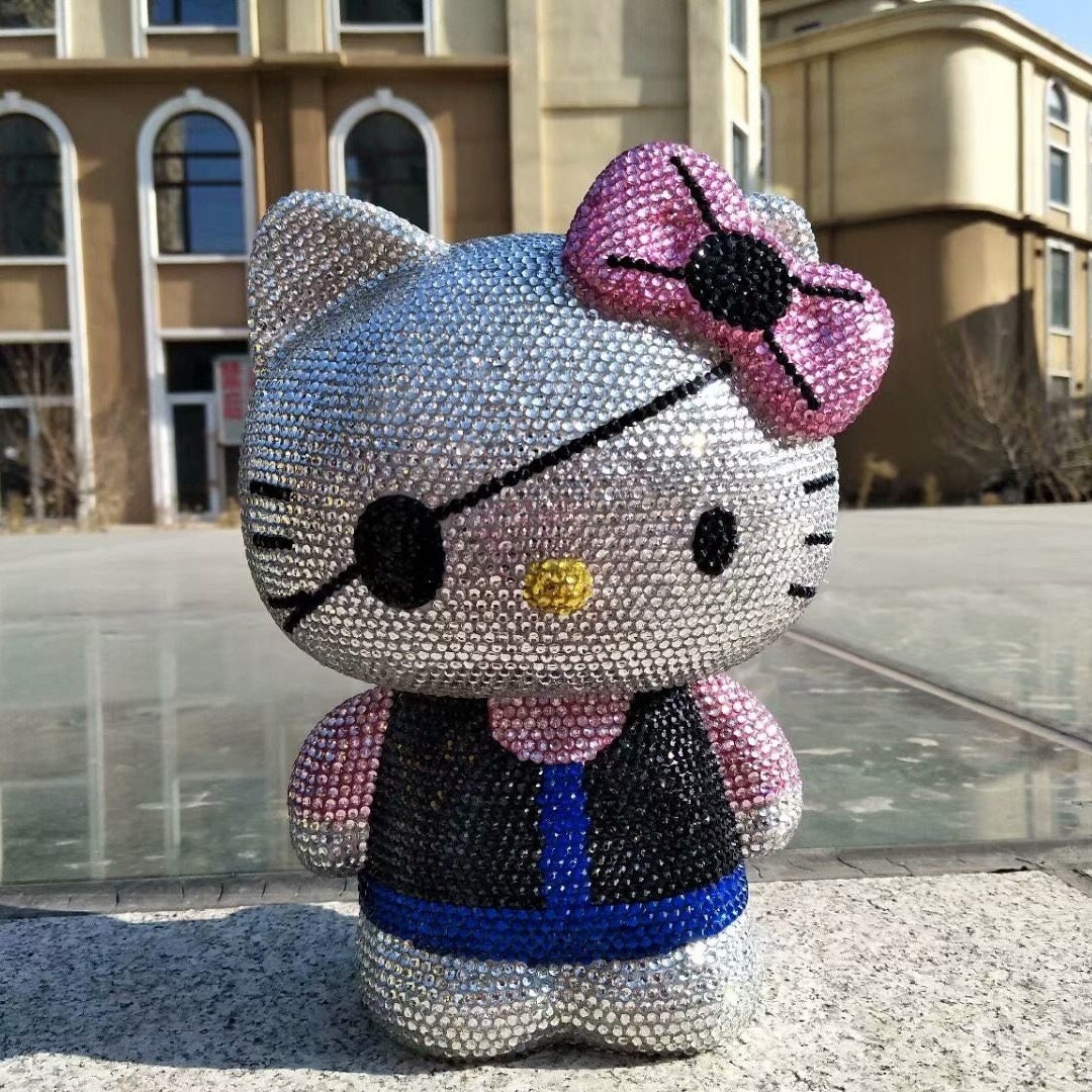 Unique Design Handmade Rhinestone Hello Kitty Piggy Bank - Etsy