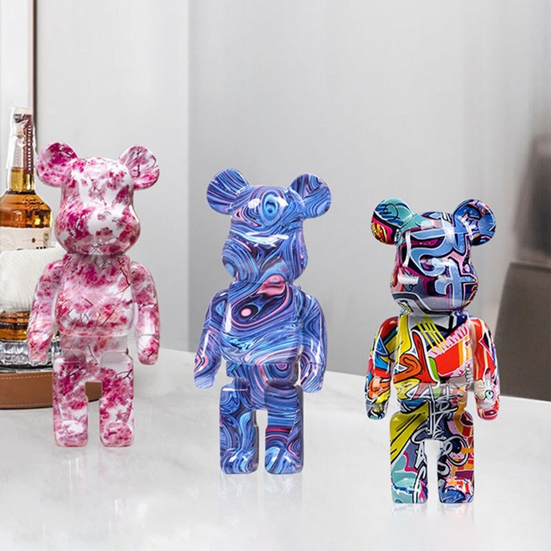 Graffiti Bear Brick Replica Bear Brick Statue Home Decoration Art Deco ...