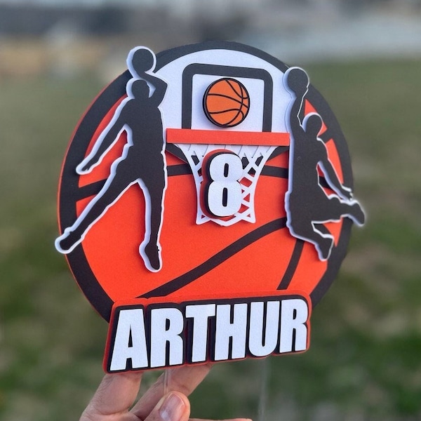 Basketball Cake Topper - Etsy