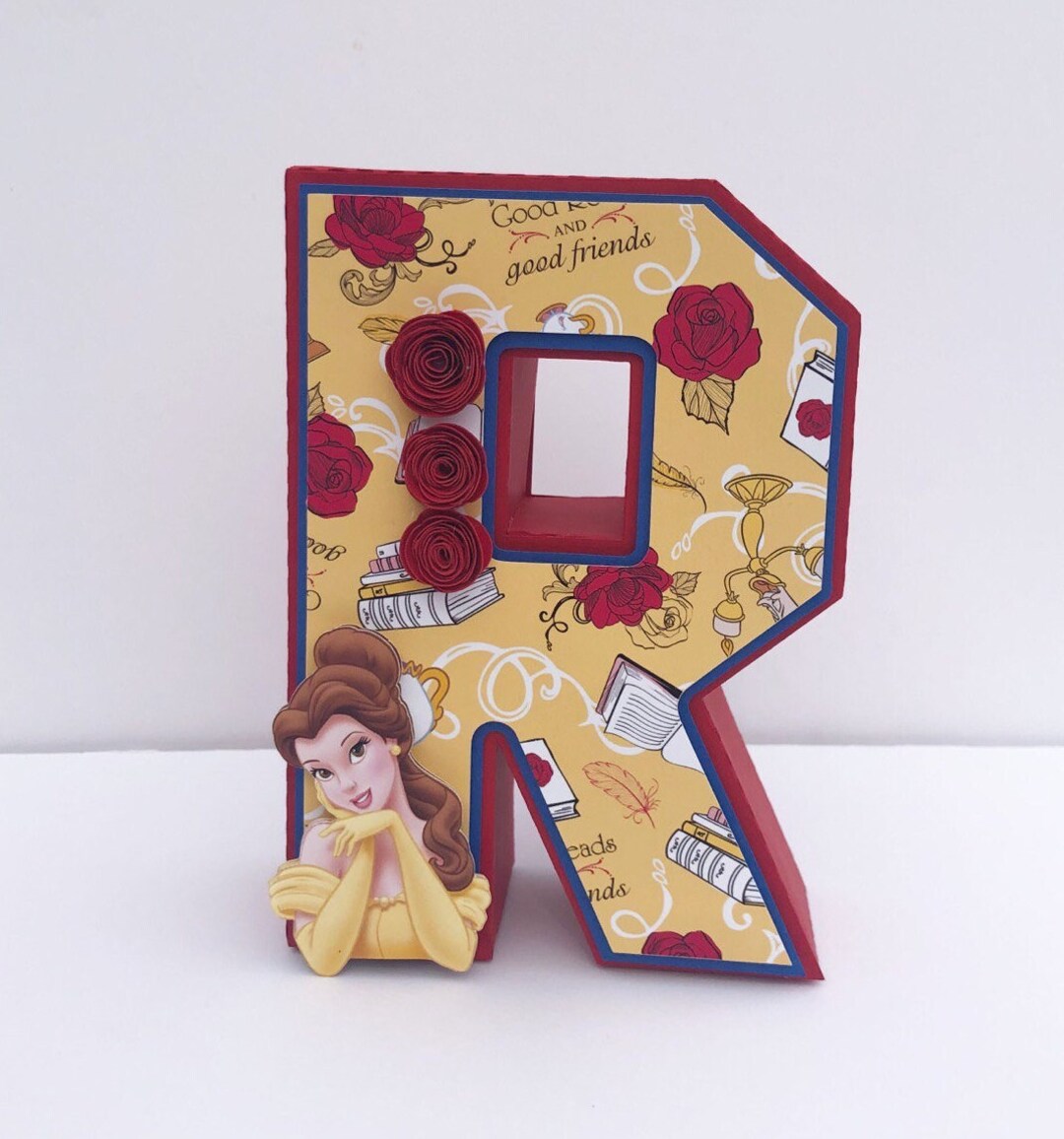 Beauty and the Beast 3D Letter: Girls Party Decor - Etsy