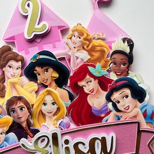 Princess Cake Topper / Princess Party Decorations / Princess Birthday ...