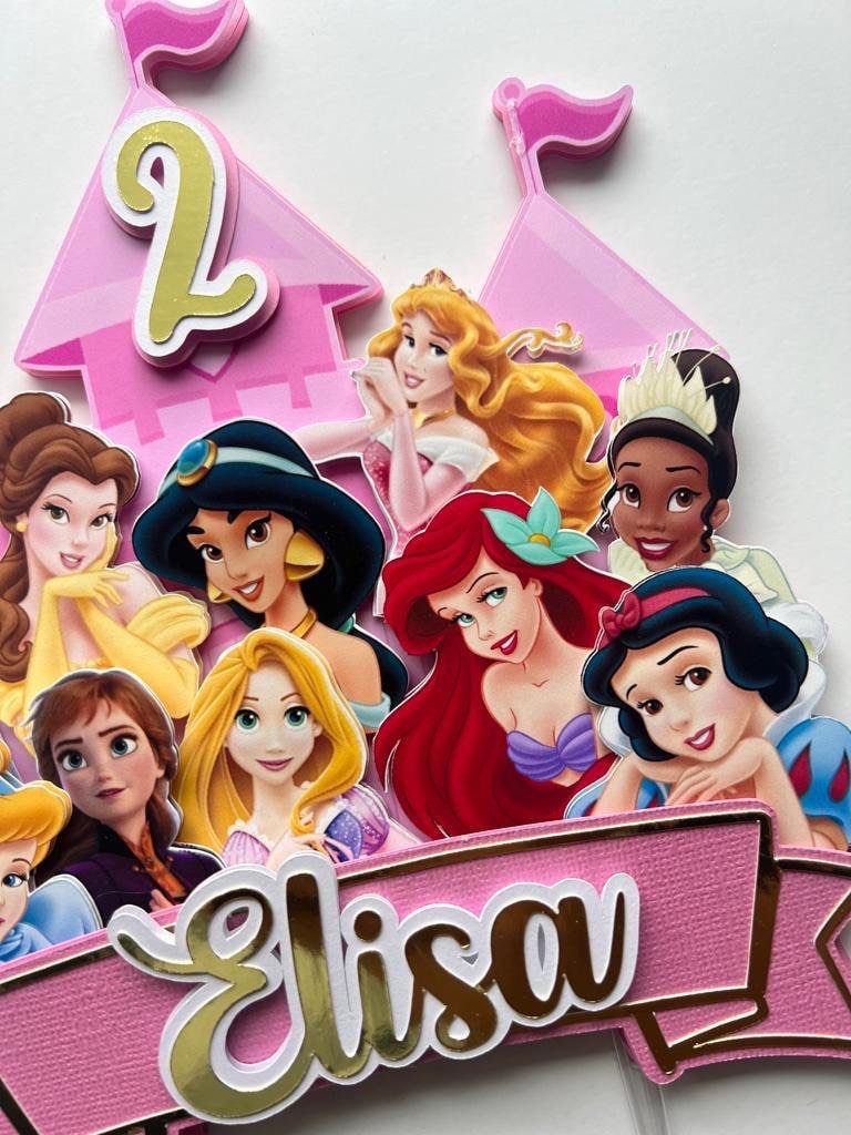 Princess Cake Topper / Princess Party Decorations / Princess Birthday ...