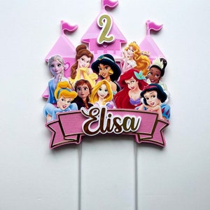 Princess Cake Topper / Princess Party Decorations / Princess Birthday ...