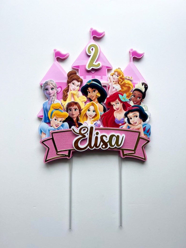 Princess Cake Topper / Princess Party Decorations / Princess Birthday ...