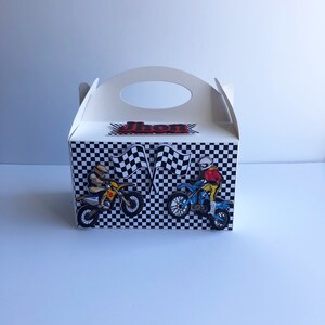 Motocross Party Favor Box: Dirt Bike Goodie Bag - Etsy