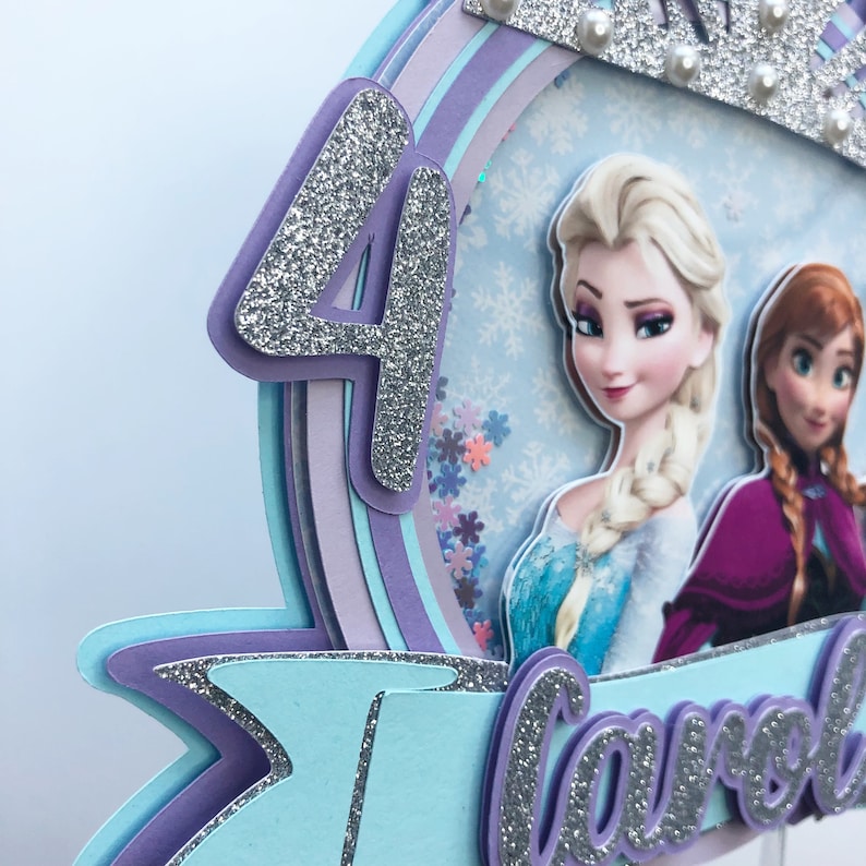 Frozen Cake Topper Frozen Birthday Party Elsa E Ana Cake - Etsy
