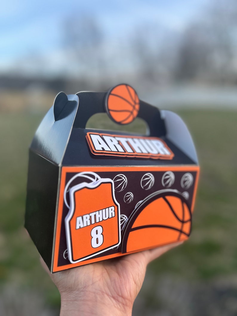 Basketball Favor Bag/sports Party Gift Bag/team Party Treat Bag/sport ...
