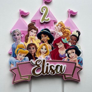 Princess Cake Topper / Princess Party Decorations / Princess Birthday ...