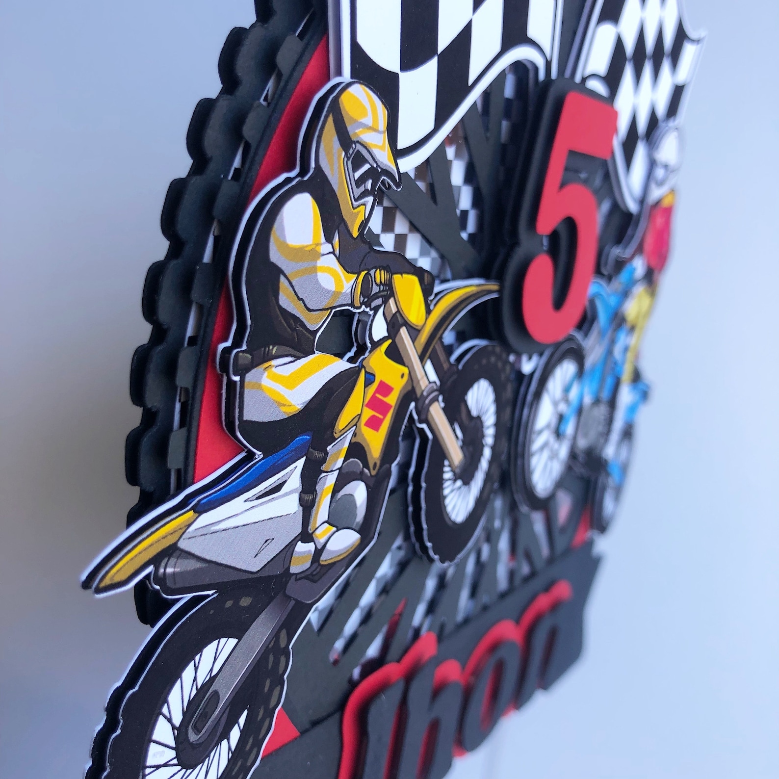 Motocross Cake Topper / Dirt Bike Cake Topper / Motocross Birthday Cake ...
