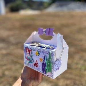 Little Mermaid Favor Box, Ariel Candy Box, Little Mermaid Party ...