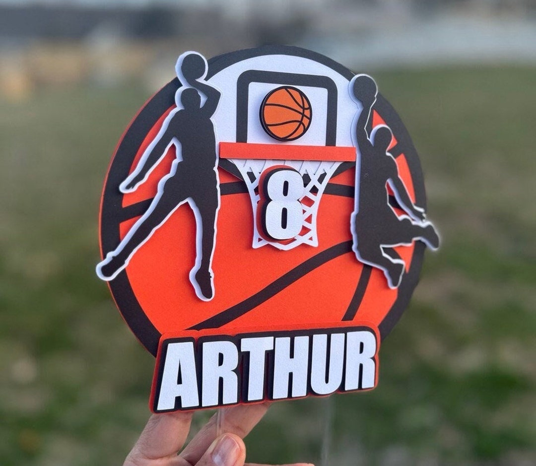 Custom Basketball Cake Topper: Sports Party Decoration - Etsy
