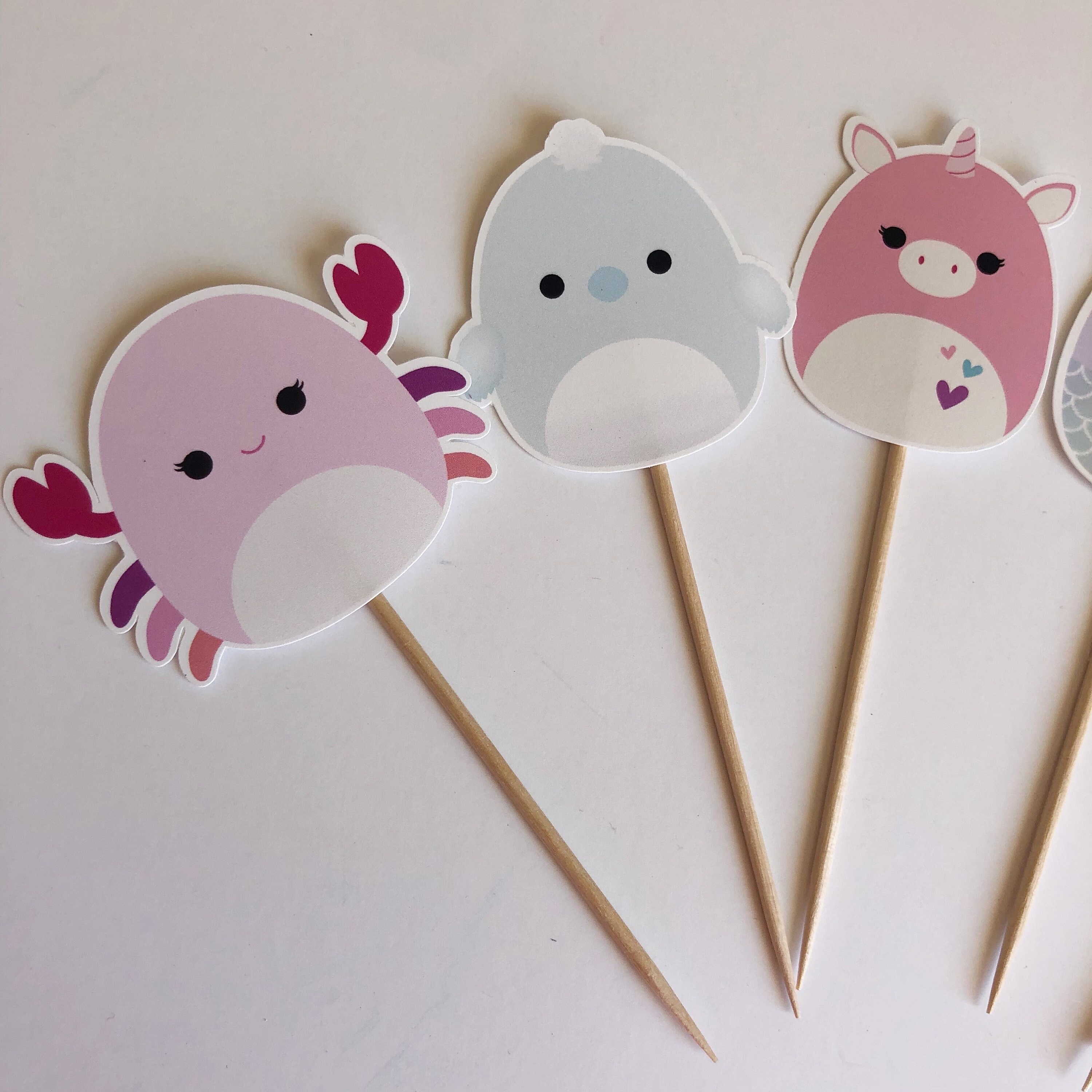 Squishmallow Cupcake Toppers Squishmallow Birthday Party - Etsy