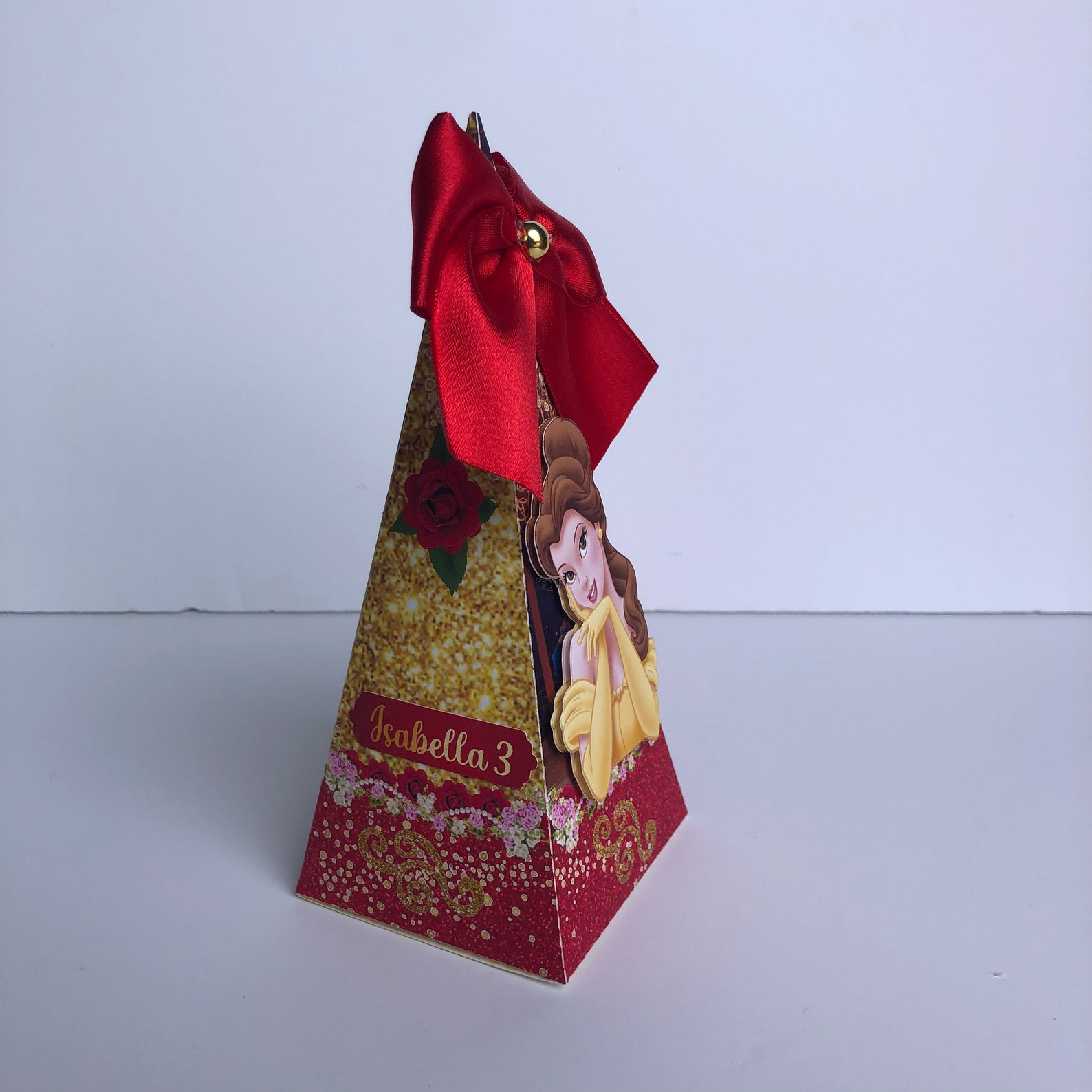 Beauty and the Beast Favor, Beauty, Princess, Red Rose, Beauty and ...