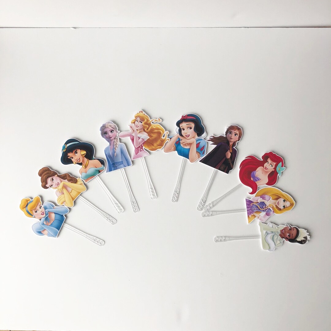 Princess Cupcake Toppers, Princess Decorations, Party Supplies ...
