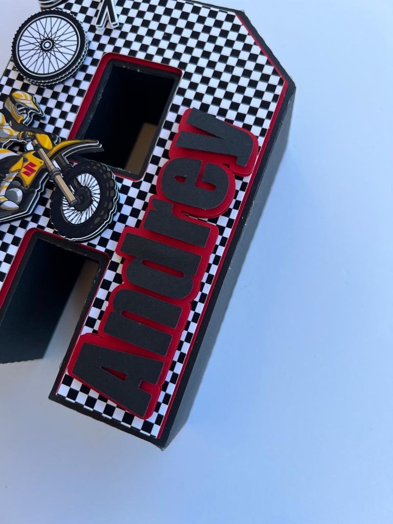 Motocross 3D Letter Dirt Bike 3D Letter Decor Motocross - Etsy