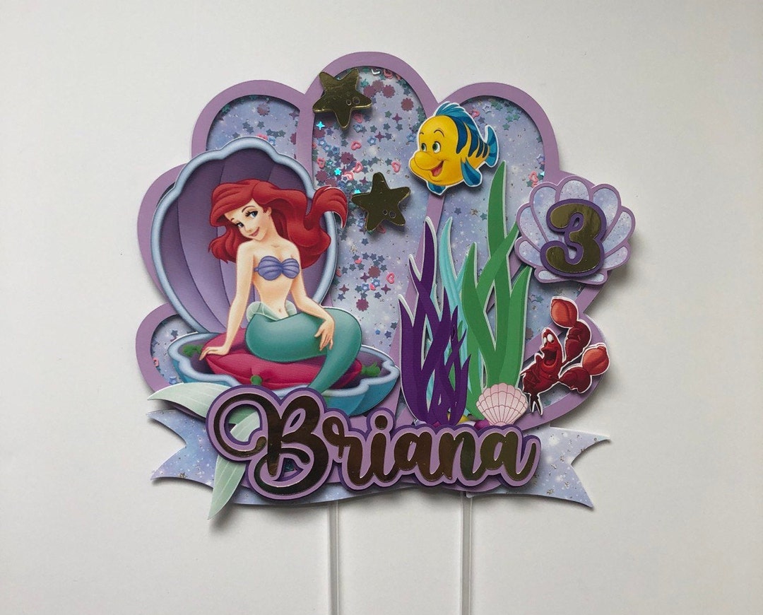 Little Mermaid Cake Topper , Ariel Cake Topper ,little Mermaid Party ...