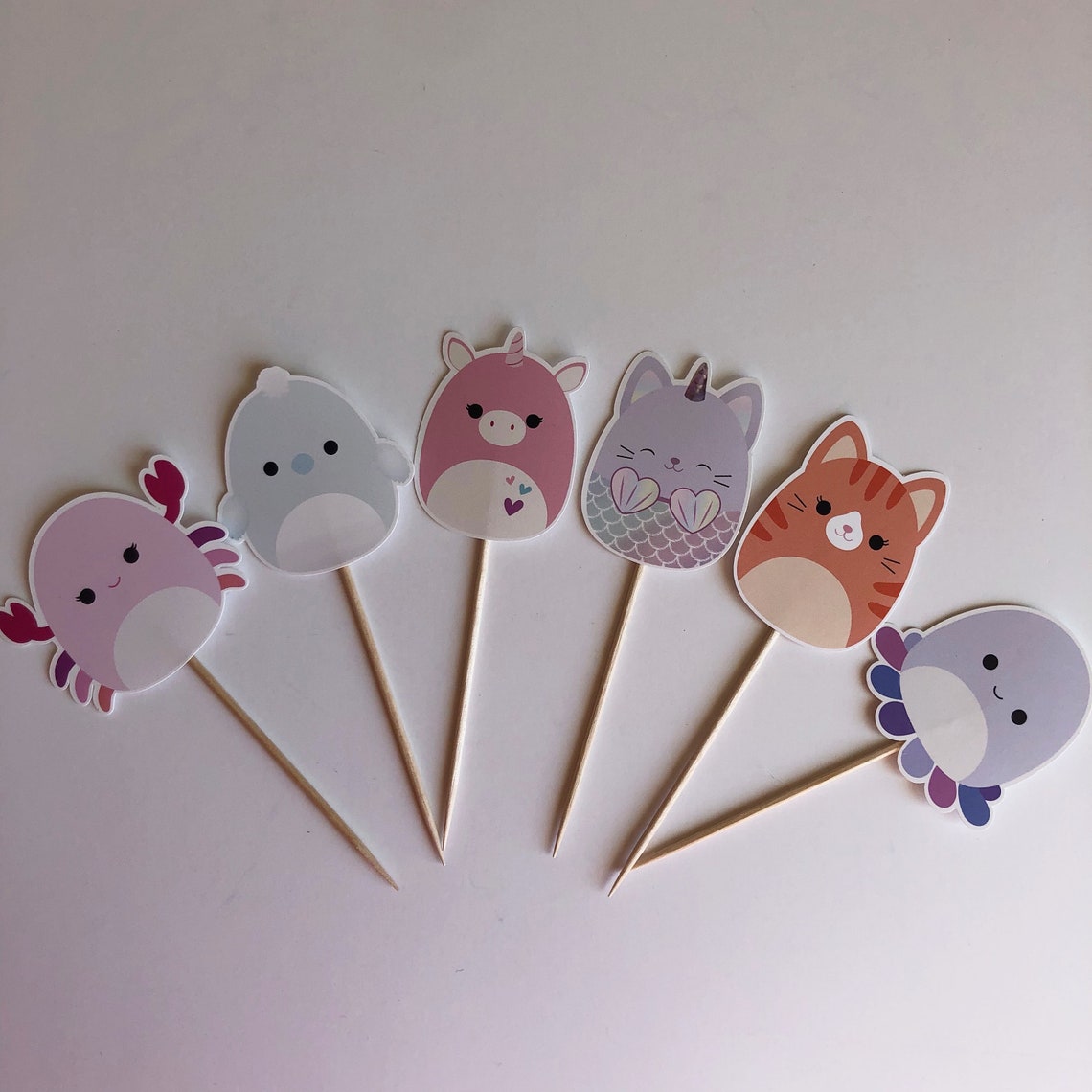 Squishmallow Cupcake Toppers, Squishmallow Birthday Party - Etsy