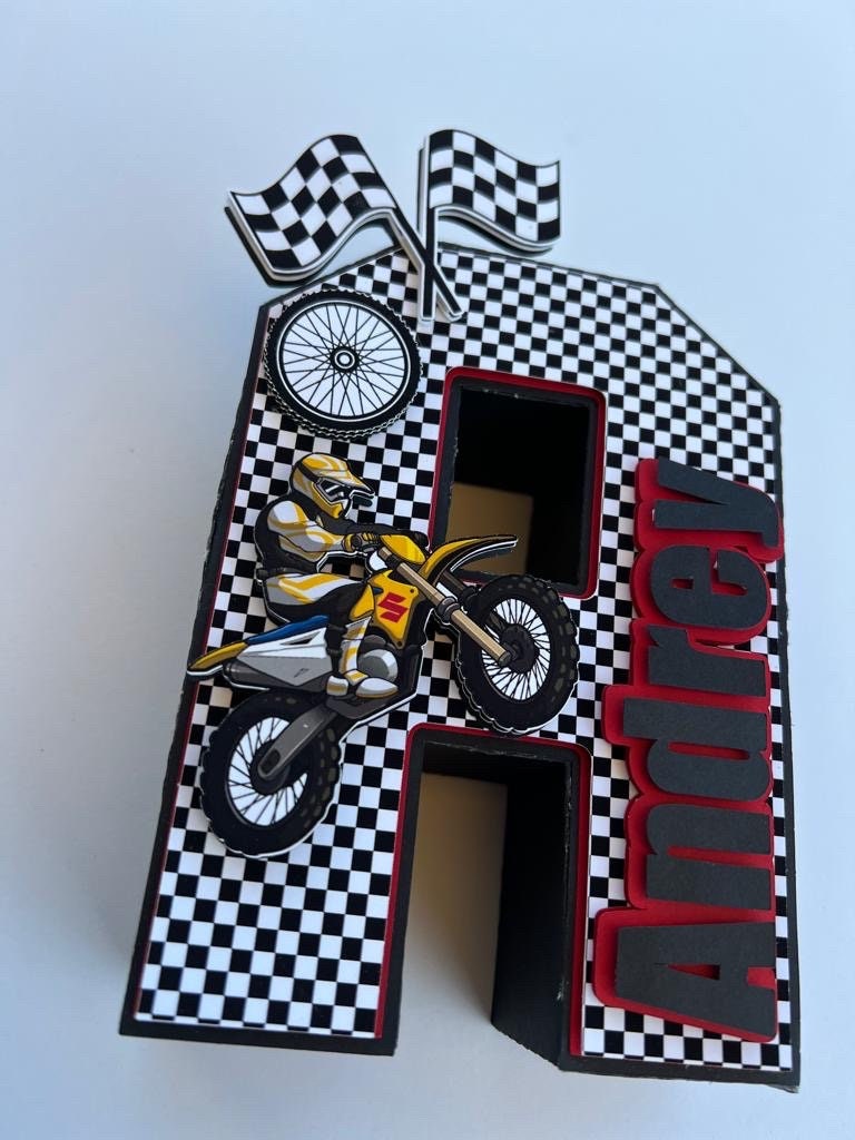 Motocross 3D Letter Dirt Bike 3D Letter Decor Motocross - Etsy