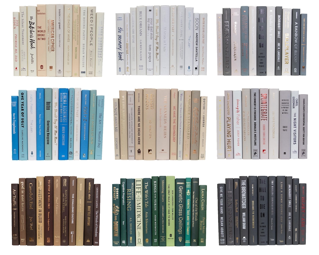 Colorpaks (1 Linear Foot of Books by Color) - Etsy