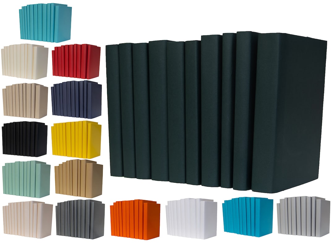 Paper Wrapped Decorative Books by Color | Perfect for Bookshelf Décor ...