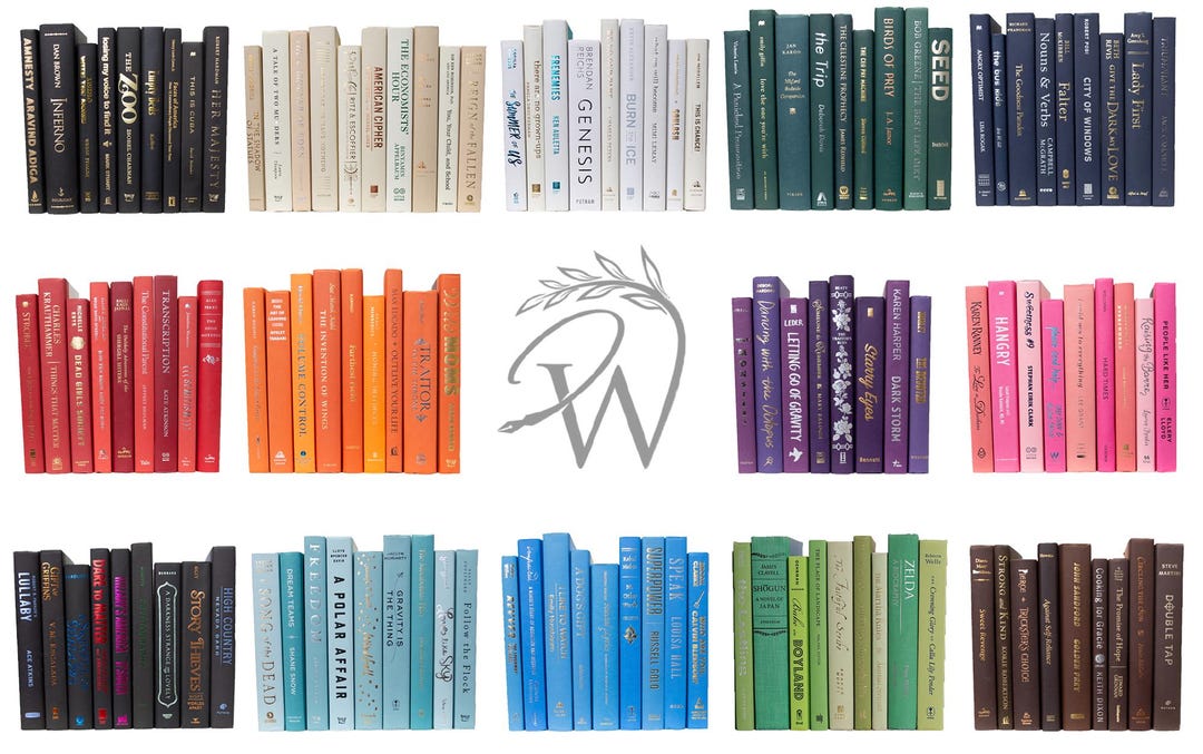 Decorative Book Bundles (10 Books by Color) - Etsy