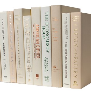 Tan Beige Decorative Books | Perfect for Bookshelf Décor or Coffee ...