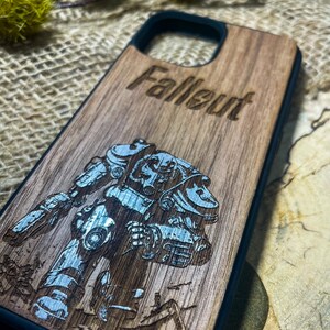 Power Armor Videogame Apocaliptic Inspired Wood Phone Case Premium ...