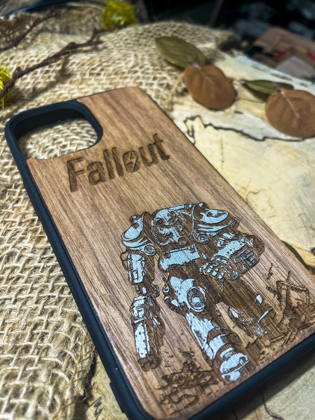 Power Armor Videogame Apocaliptic Inspired Wood Phone Case Premium ...