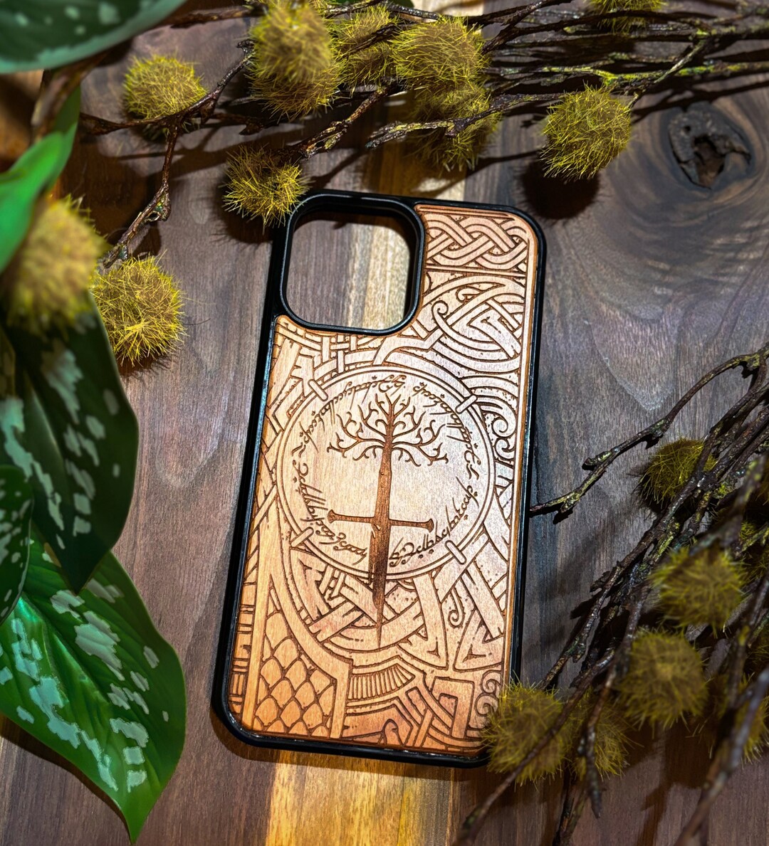 Lord of the Rings WOOD Phone CASE Available in Different iPhone Models ...