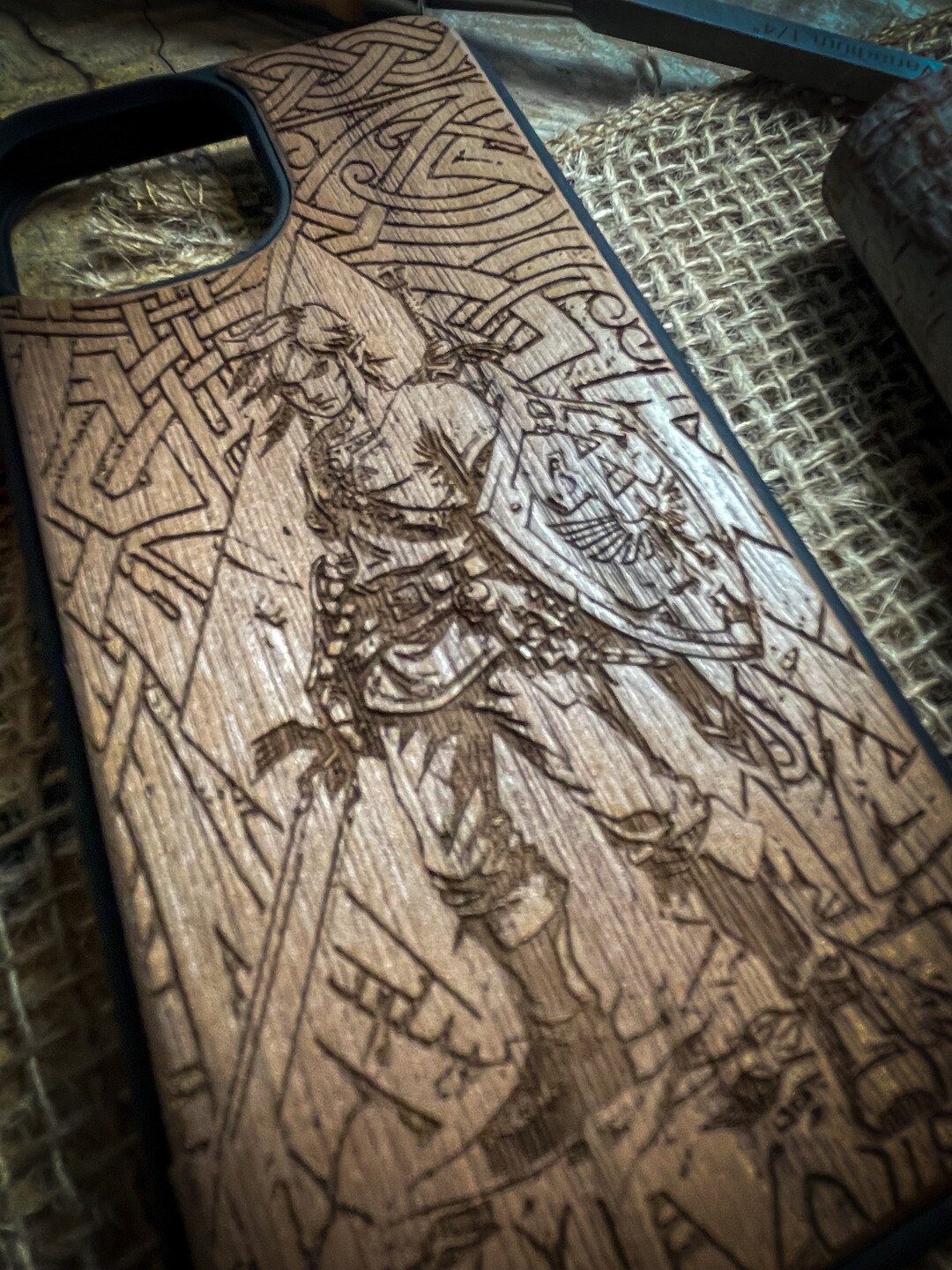 Link Master Sword and Hyrule Shield Zelda Phone Case, Wood for iPhone ...