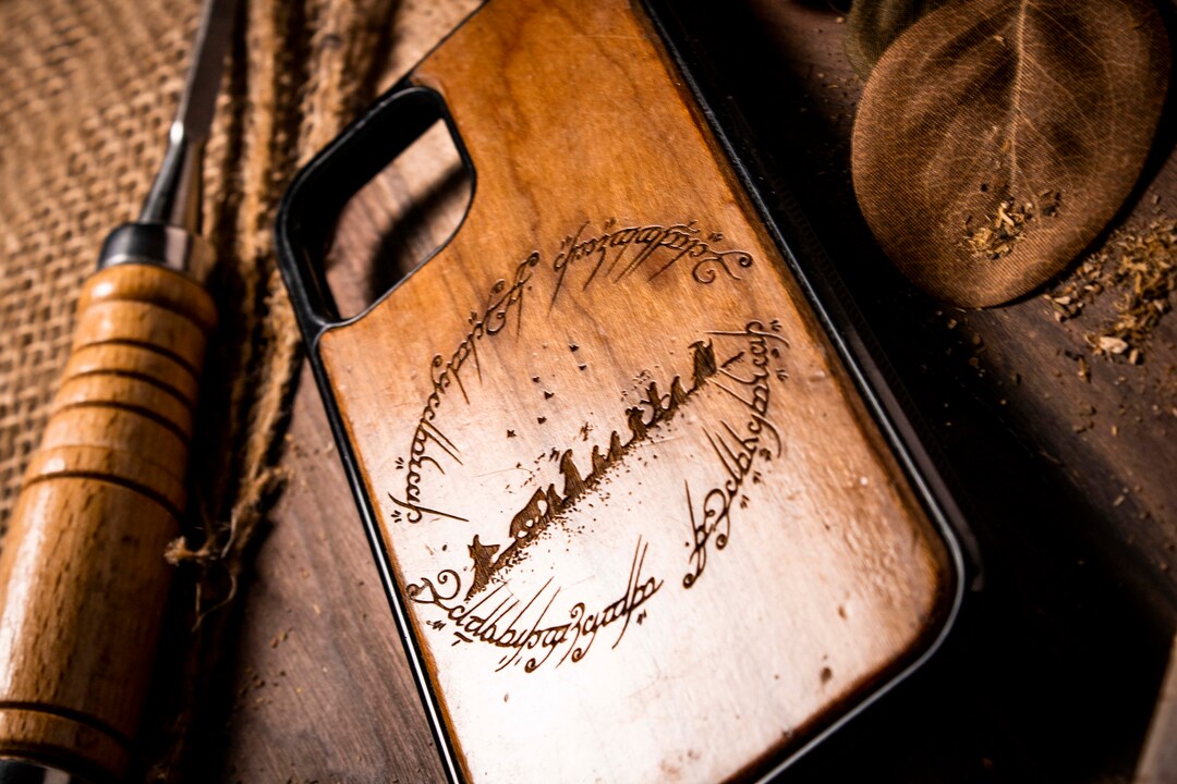 LOTR Wood Phone Case for iPhone Samsung Personalize for Pro Max Mini ...