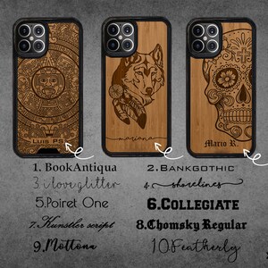 Custom Logo Showcase Design on Your Case Made of Wood iPhone 11 12 13 ...