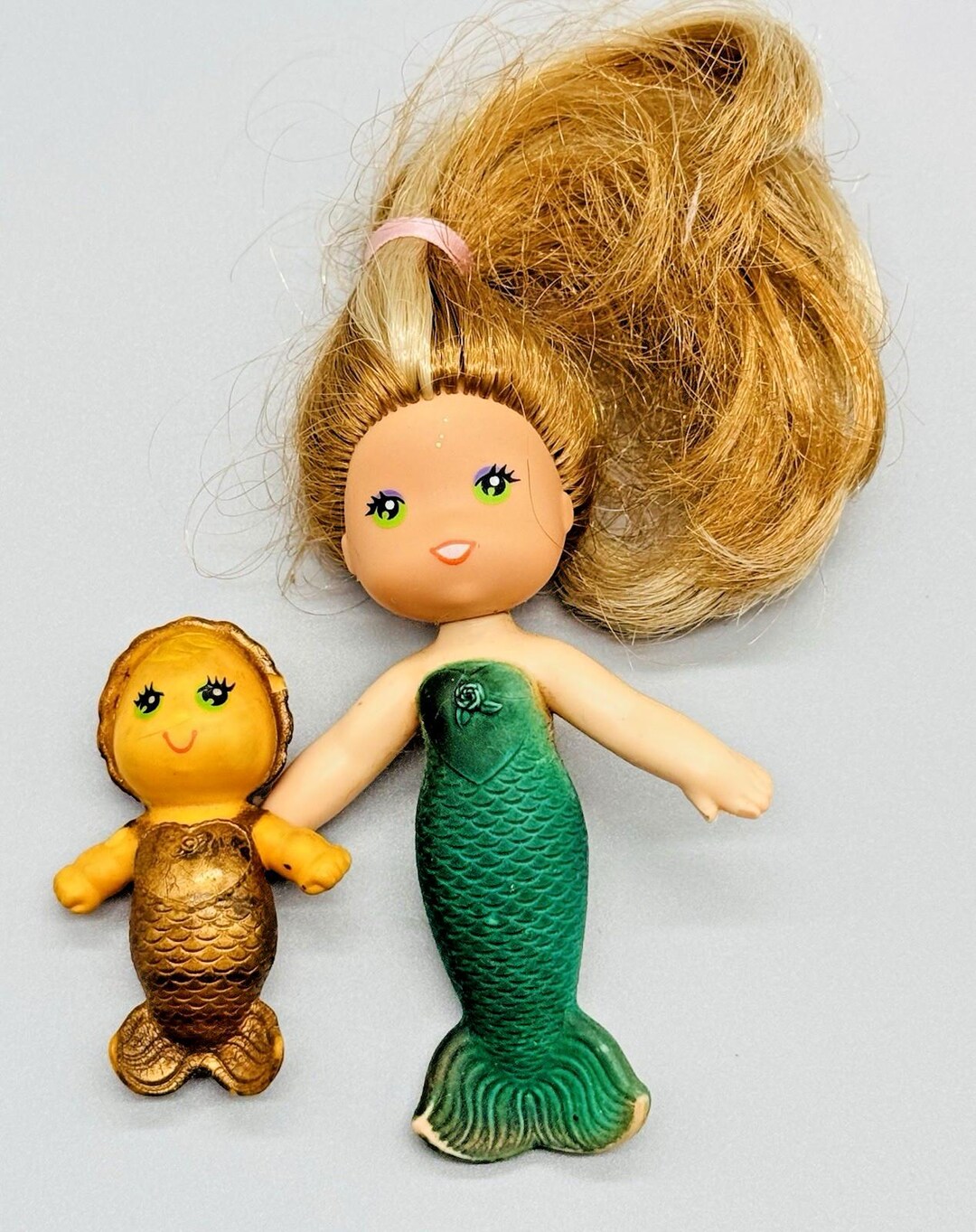 Sea Wees and Babies Sunny Mermaid Baby Sail Fin Green 1979 Kenner - Etsy