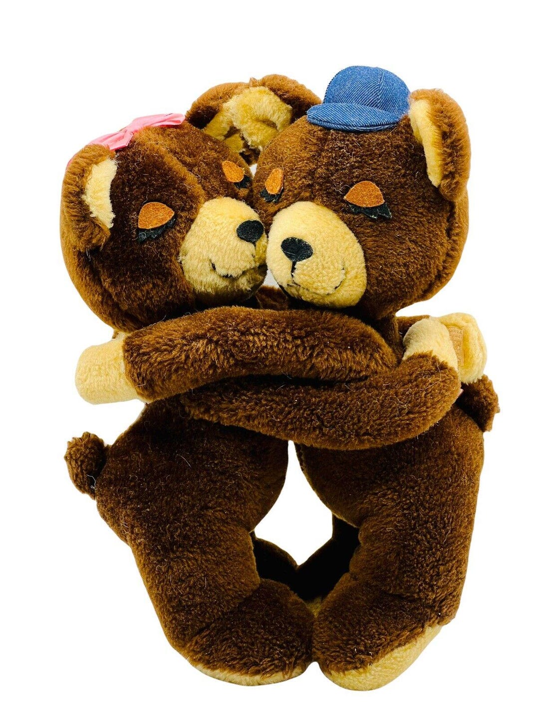 Vintage Dakin Hugging Bears Plush Boy & Girl Stuffed Animals Toy 10 ...