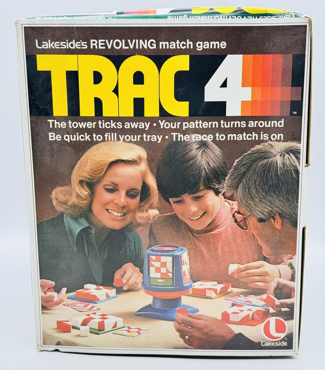Lakeside Trac 4 Revolving Match Board Game Unused Sealed Bags Vintage ...