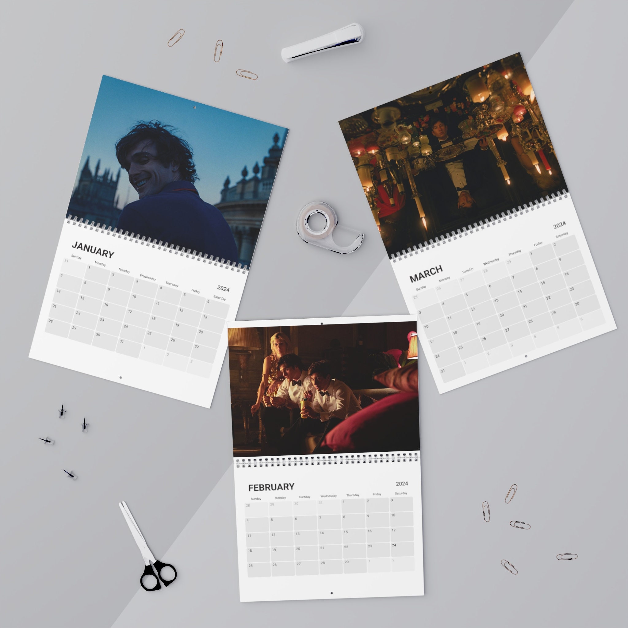 Saltburn Calendar 2024 Calendar, Jacob Elordi, Barry Keoghan Wall ...