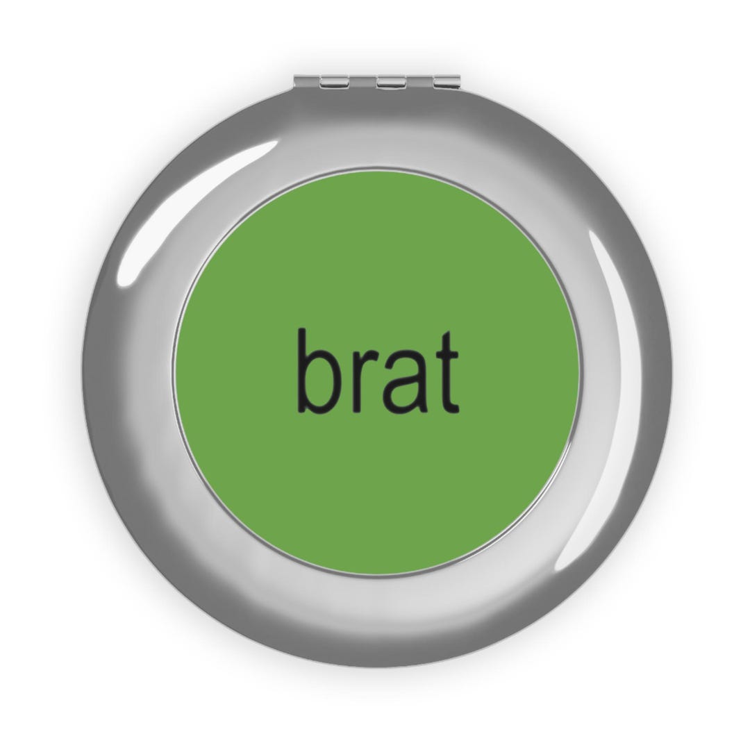 Brat Charli XCX Compact Mirror Pop Star Portable Makeup Vanity, Small ...