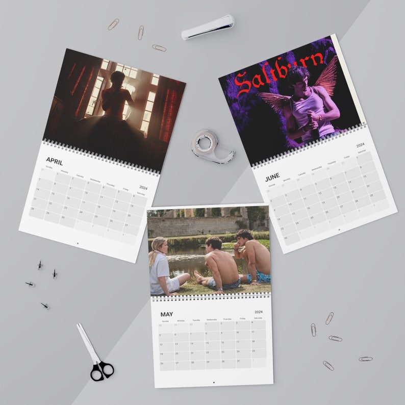 Saltburn Calendar 2024 Calendar, Jacob Elordi, Barry Keoghan Wall ...