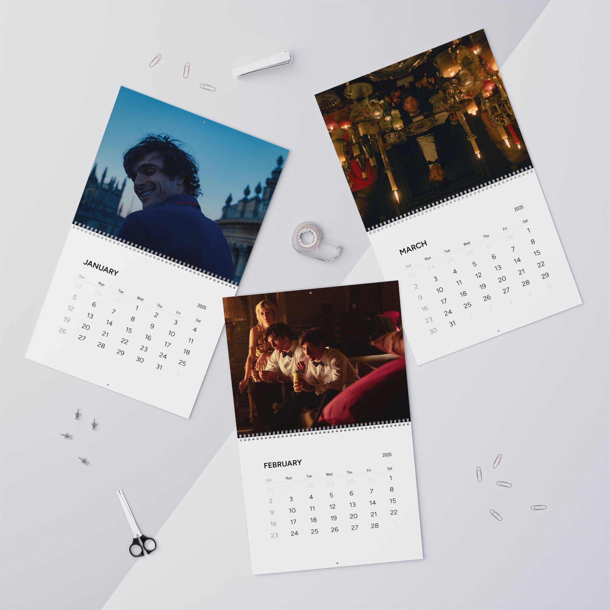 2025 Wall Calendar, Saltburn Calendar, Jacob Elordi & Barry Keoghan ...
