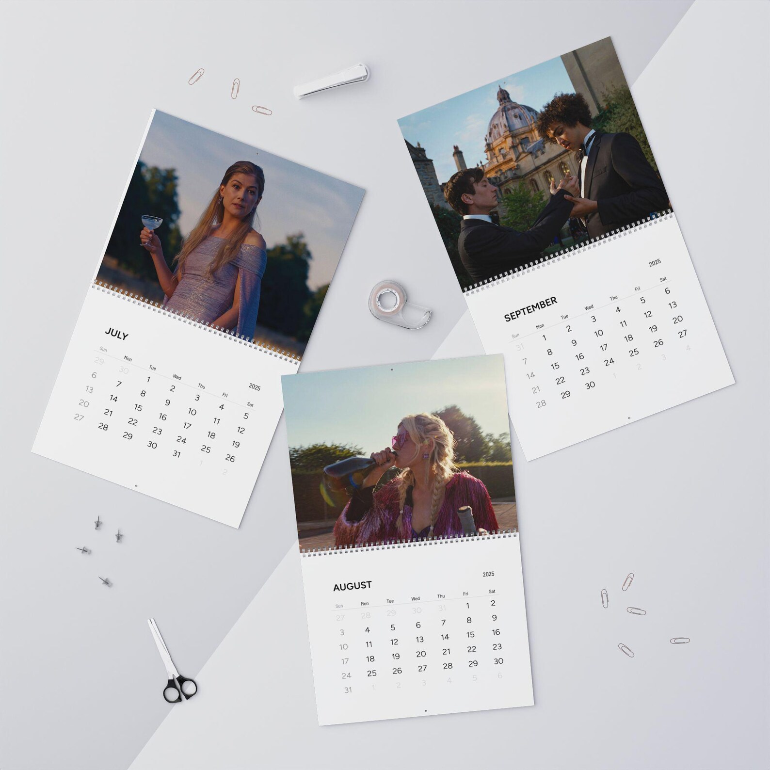 2025 Wall Calendar, Saltburn Calendar, Jacob Elordi & Barry Keoghan ...