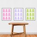 Gummy Bear Print Set of 3, Colorful Gummy Bear Gallery Wall Set ...