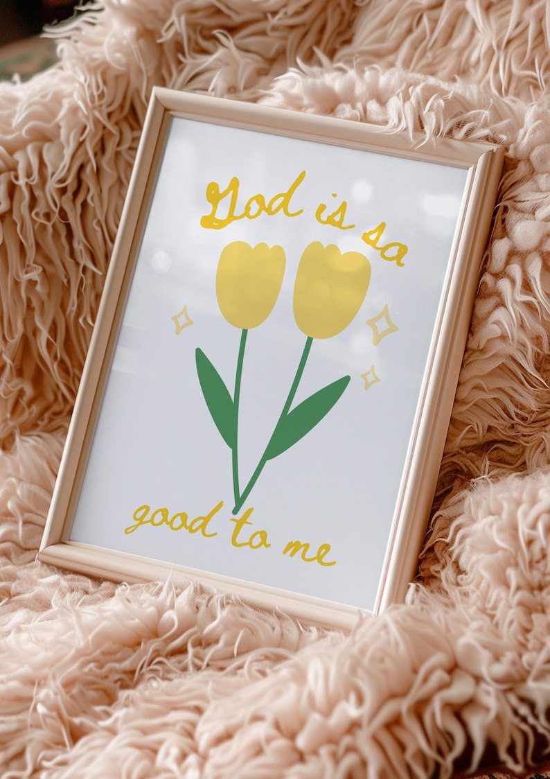 Yellow Coquette Christian Wall Art Set of 9: Trendy Bible Verse Prints ...
